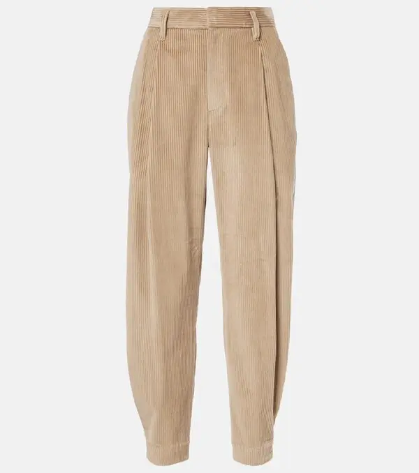 Brunello Cucinelli High-rise Cropped Pants