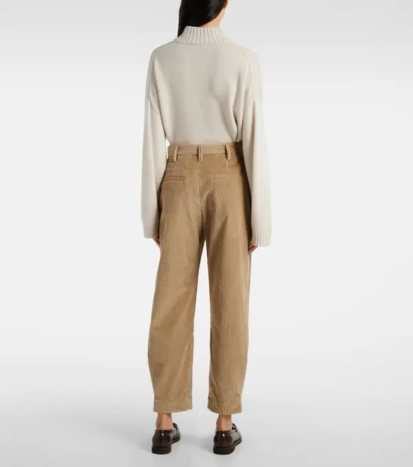 Brunello Cucinelli High-rise Cropped Pants
