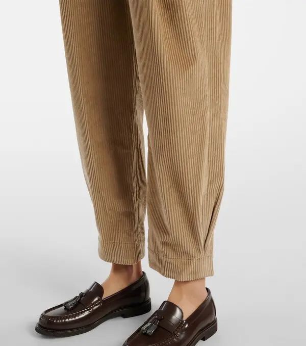 Brunello Cucinelli High-rise Cropped Pants