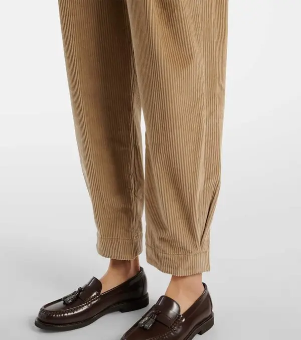 Brunello Cucinelli High-rise Cropped Pants