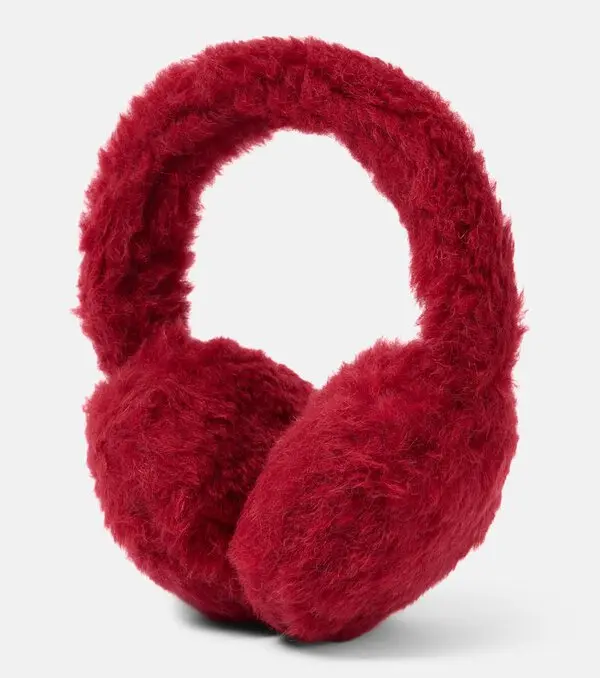 Max Mara Teddy Earmuffs - Red