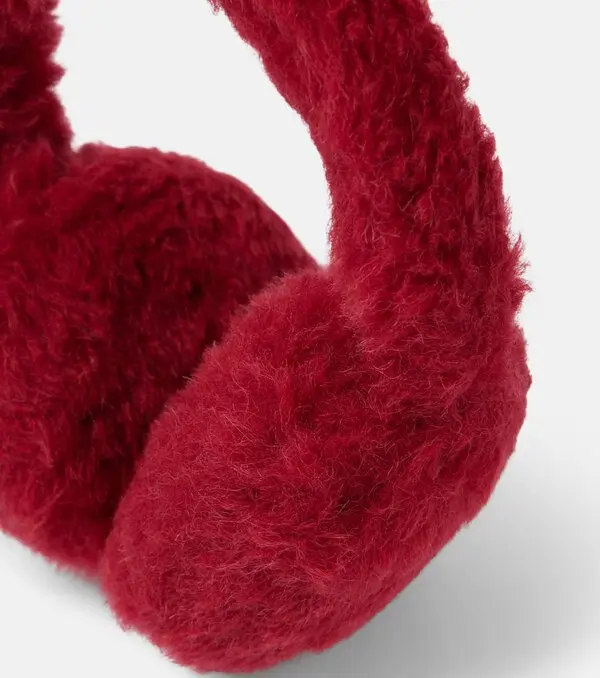 Max Mara Teddy Earmuffs - Red