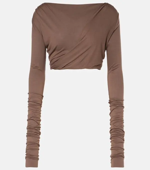 Rick Owens Cropped Top - Grey