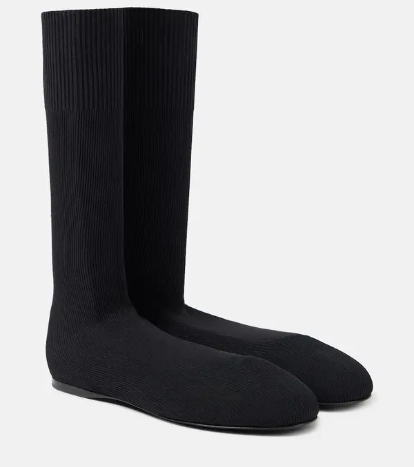 Proenza Schouler Tee Knit Sock Boots - Black