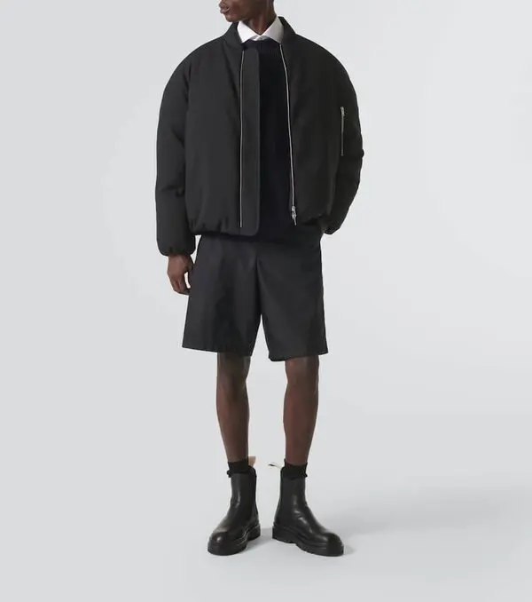 JIL SANDER Oversized Gabardine Down Jacket