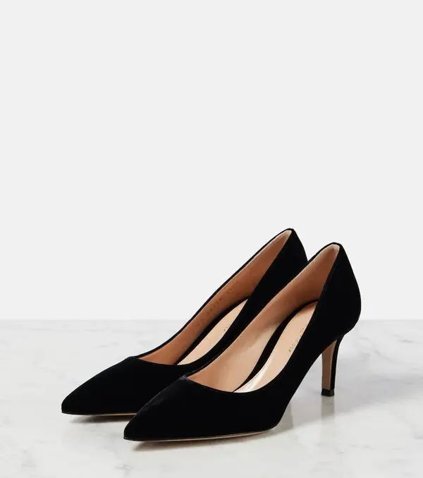 GIANVITO ROSSI 70 Velvet Pumps