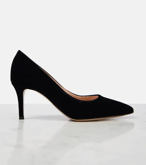 GIANVITO ROSSI 70 Velvet Pumps