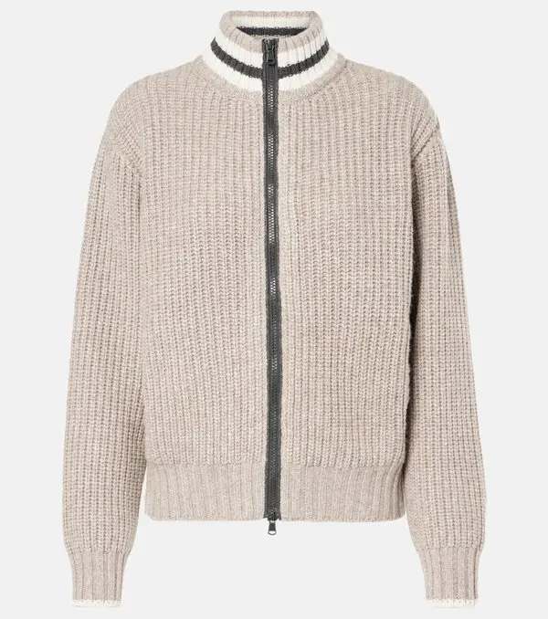 Brunello Cucinelli Wool Zip-up Cardigan