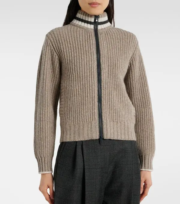 Brunello Cucinelli Wool Zip-up Cardigan