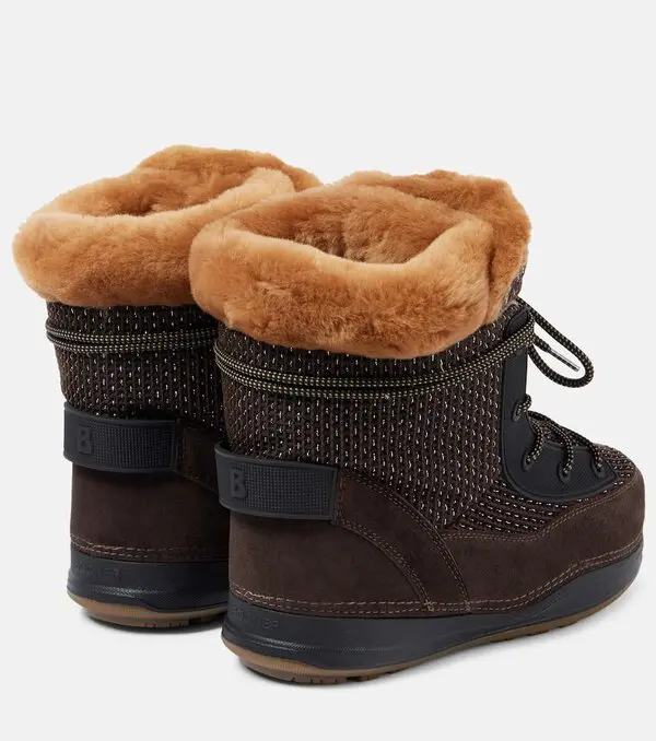 Bogner Verbier Shearling-trimmed Ankle Boots