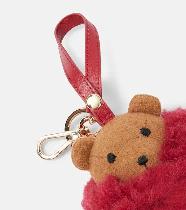 Max Mara Teak Teddy Bag Charm In Red - 20% Off | Editorialist