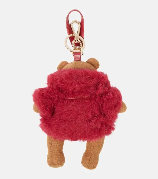 Max Mara Teak Teddy Bag Charm In Red - 20% Off | Editorialist