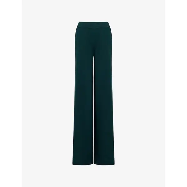 LEEM High-rise Wide-leg Knitted Trousers