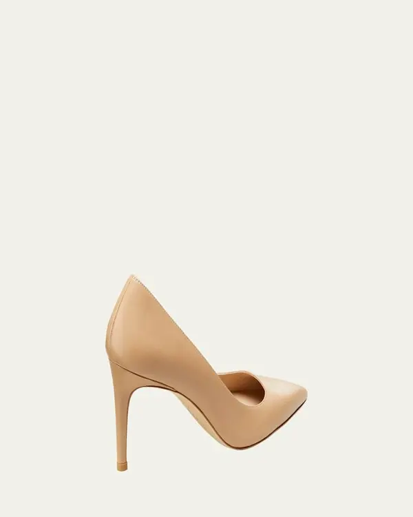 STUART WEITZMAN Power 85 Leather Pumps - Adobe
