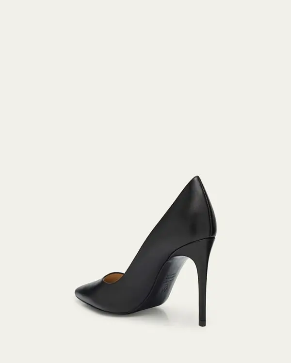 STUART WEITZMAN Power 85 Leather Pumps - Adobe