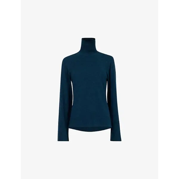 LEEM High-neck Relaxed-fit Woven Jumper