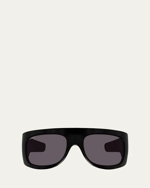 Gucci Monochrome Acetate Wrap Sunglasses