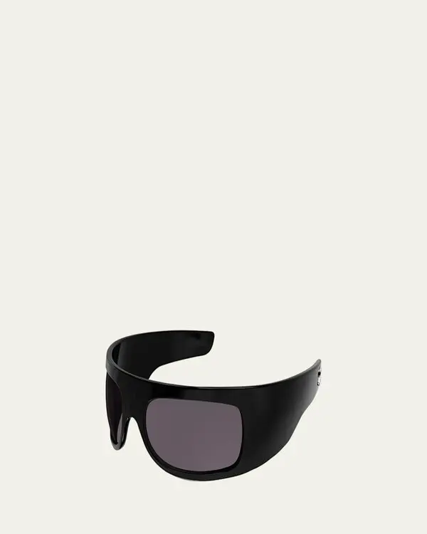 Gucci Monochrome Acetate Wrap Sunglasses