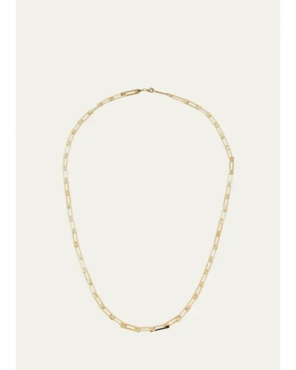 Lana Jewelry 14k Yellow Interlocking Rectangle Necklace - Gold