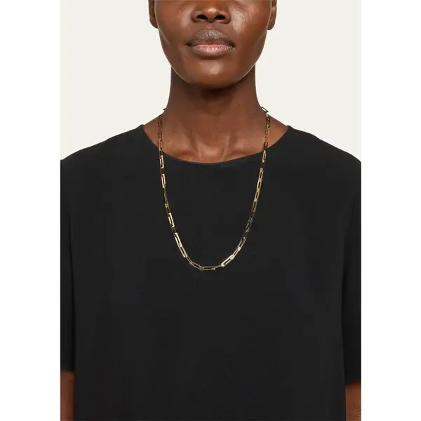 Lana Jewelry 14k Yellow Interlocking Rectangle Necklace