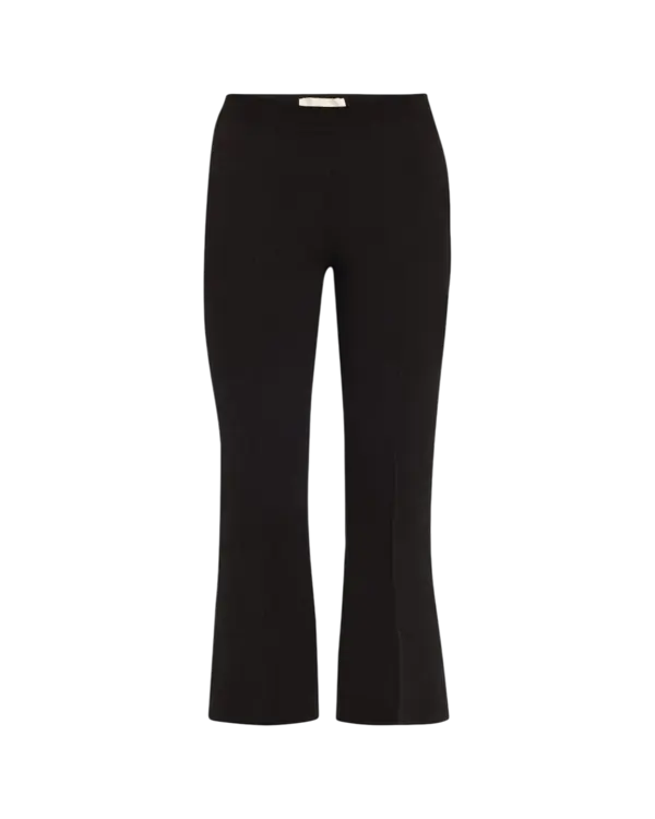 HIGH SPORT Cropped Kick Flare Pants - Black