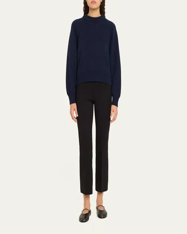 HIGH SPORT Cropped Kick Flare Pants - Black