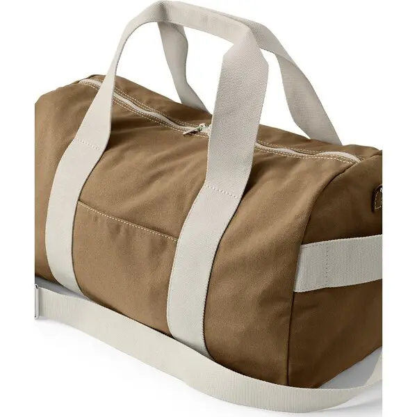 LANDS' END Canvas Weekender Duffle Bag - Rich Camel