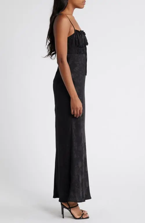 black satin drawstring dress Lovito Women's Sexy Satin Black Dress Cowl Neck Side Drawstring Dresses