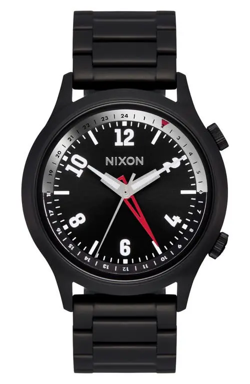 Nixon Drifter 40 Watch - Super Black/black Sunray