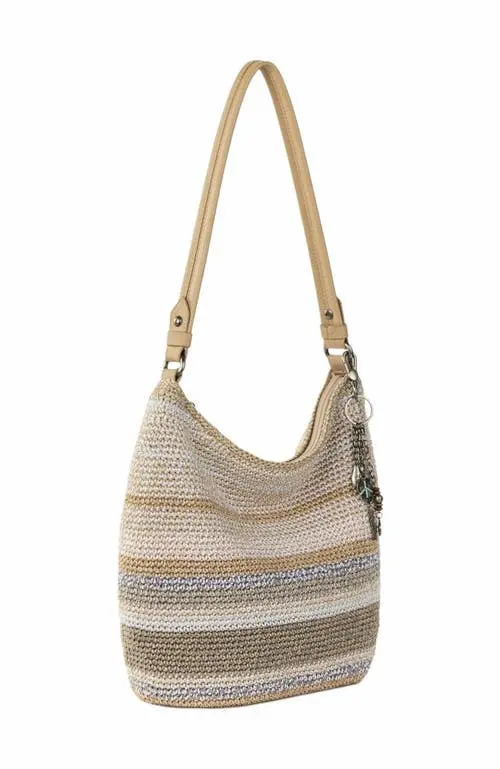 THE SAK Sequoia Leather Hobo Bag - Sand Stripe
