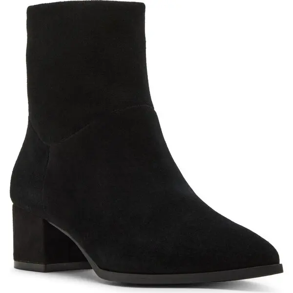 Blondo Arena Pointed Toe Waterproof Bootie - Black Suede