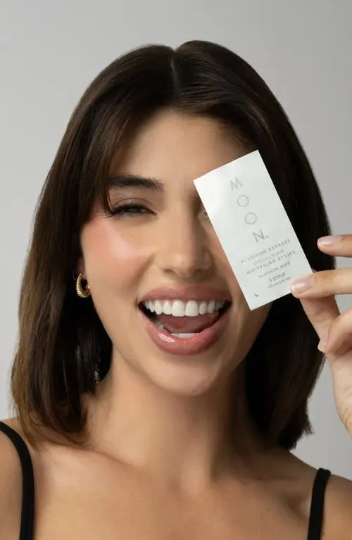 MOON Platinum Express Dissolving Teeth Whitening Strips - No Color