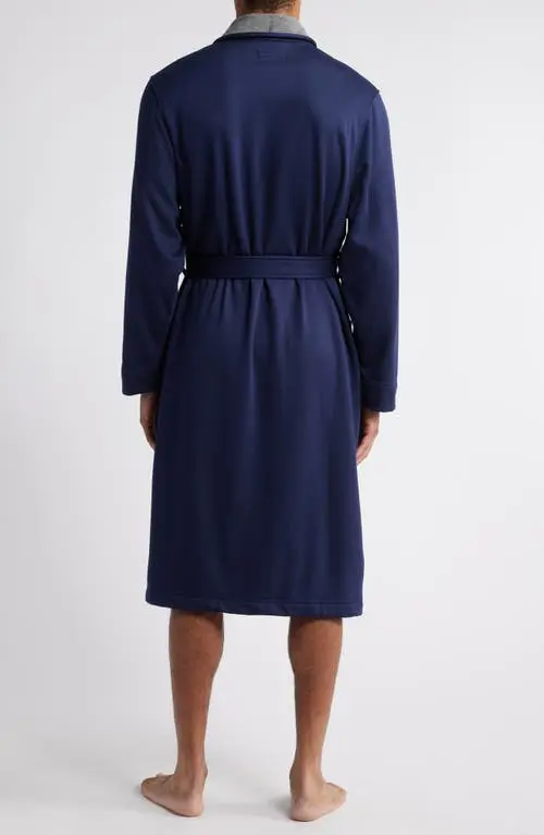 Nordstrom Essential Fleece Lined Robe - Navy Peacoat