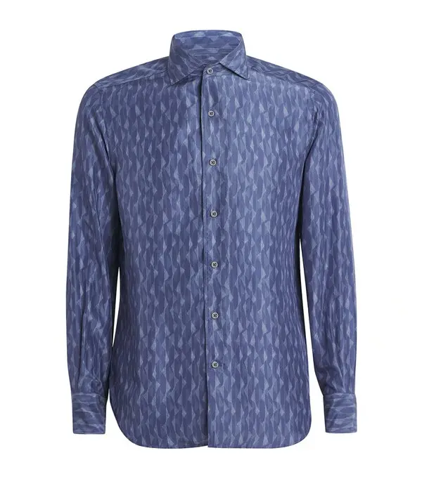 Corneliani Silk Printed Shirt