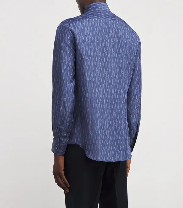 Corneliani Silk Printed Shirt