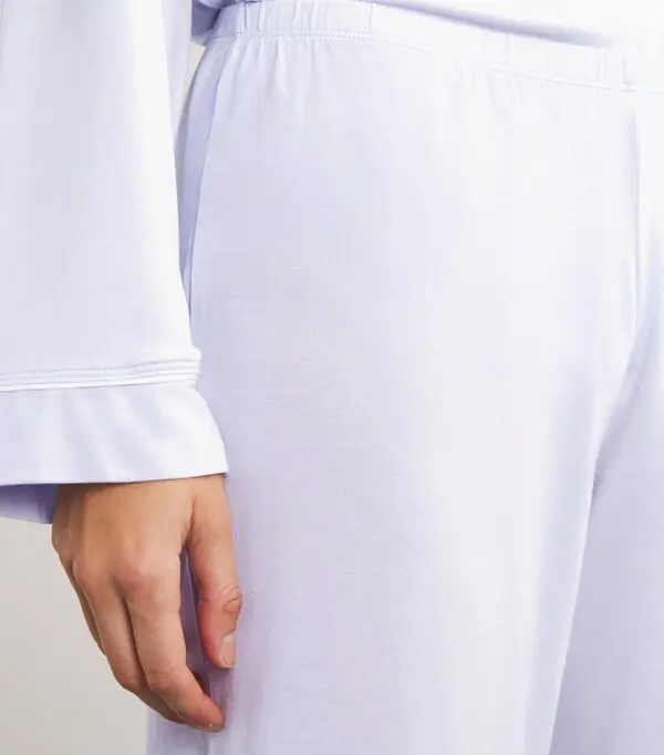 Eberjey Gisele Long Piped Pyjama Set - Blue