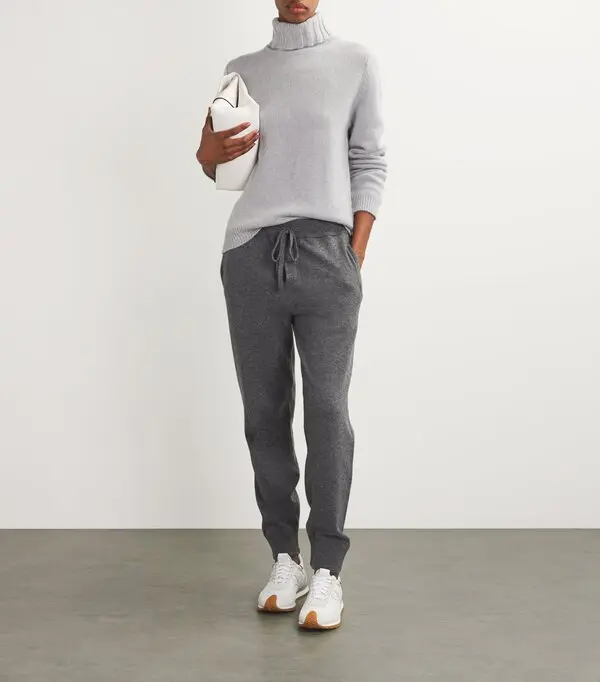 Harrods Cashmere Rollneck Sweater - Grey