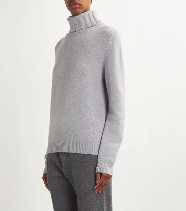 Harrods Cashmere Rollneck Sweater - Grey