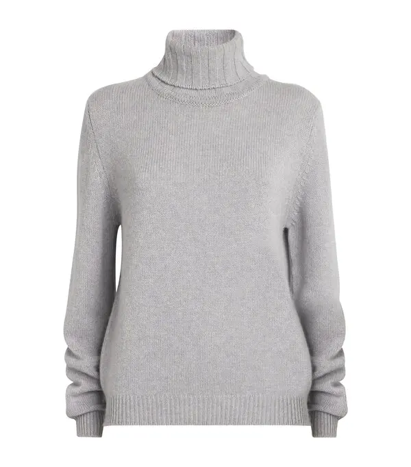 Harrods Cashmere Rollneck Sweater - Grey