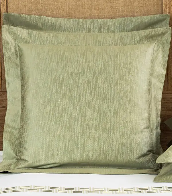 Frette Rays Euro Sham Pillowcase - Green