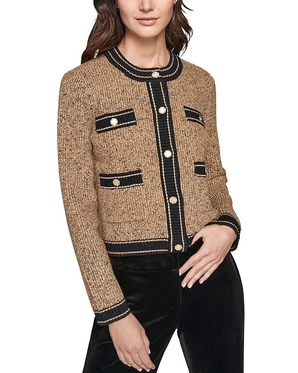 Karl Lagerfeld Paris Button-front Cardigan