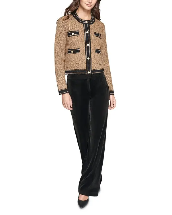Karl Lagerfeld Paris Button-front Cardigan