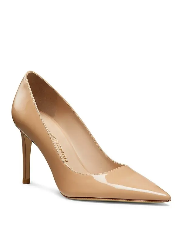STUART WEITZMAN Power 85 Pumps - Adobe Patent