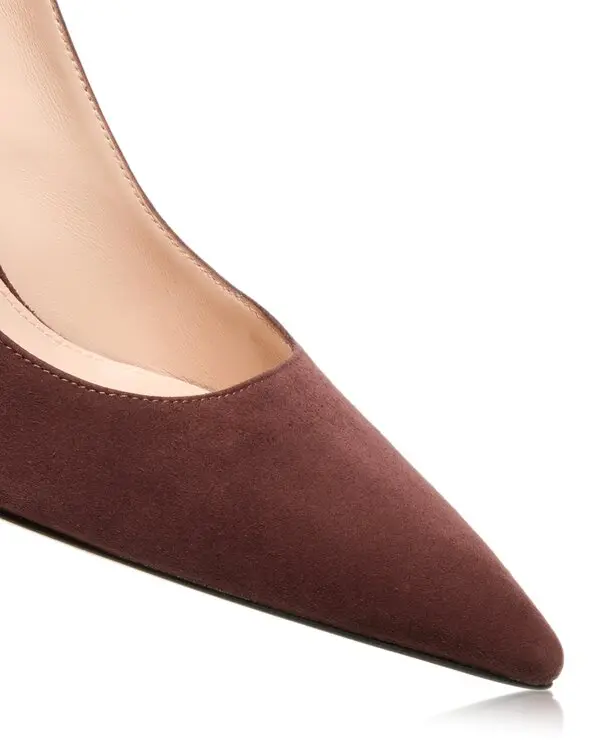 STUART WEITZMAN Power 85 Pumps - Dark Oak Suede