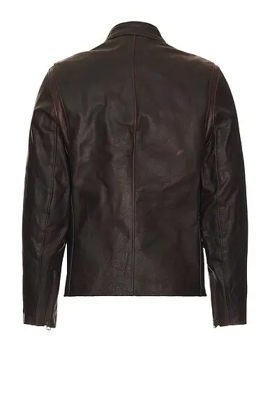 SCHOTT Nyc Cafe Racer Leather Jacket
