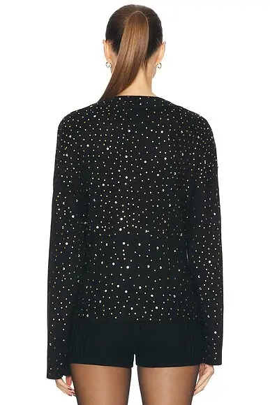 BODE Embellished Oak Wrap Cardigan
