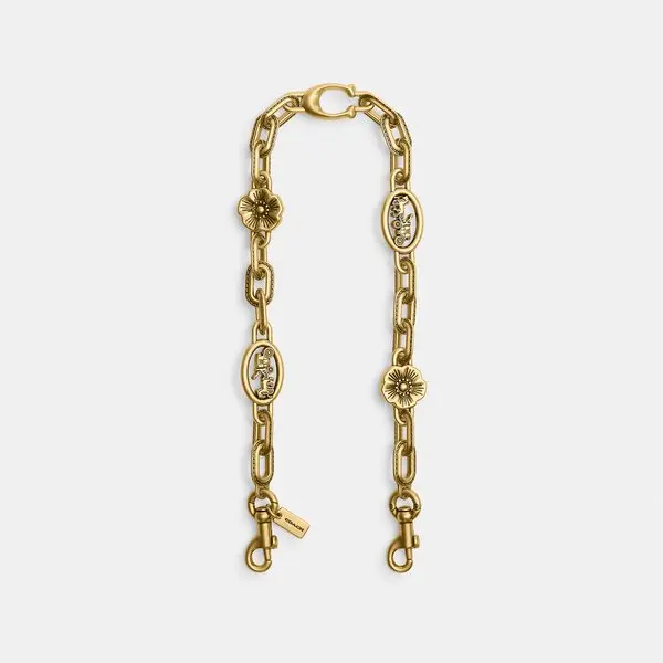 COACH Horse And Carriage Chain Strap - Brass/brass