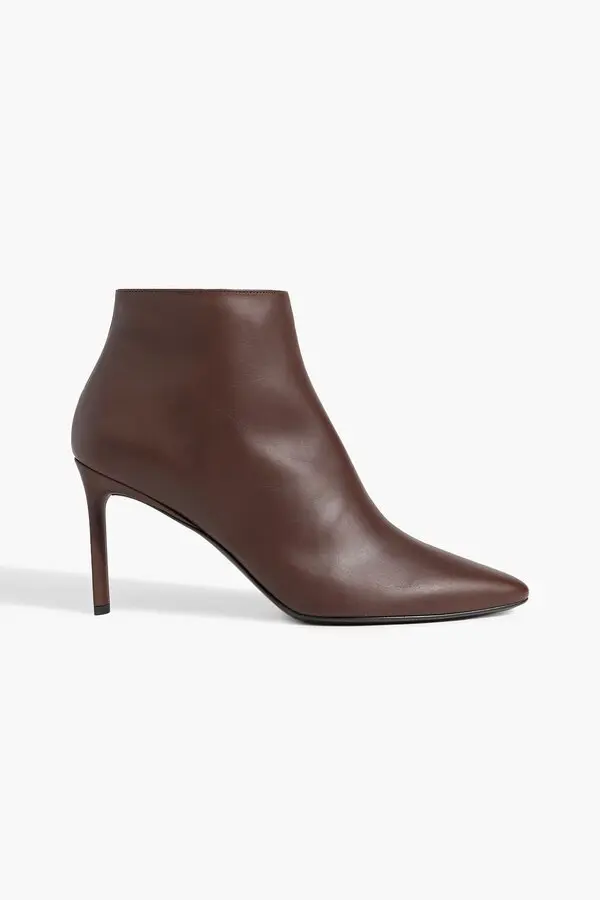 Co Name Leather Ankle Boots - Brown