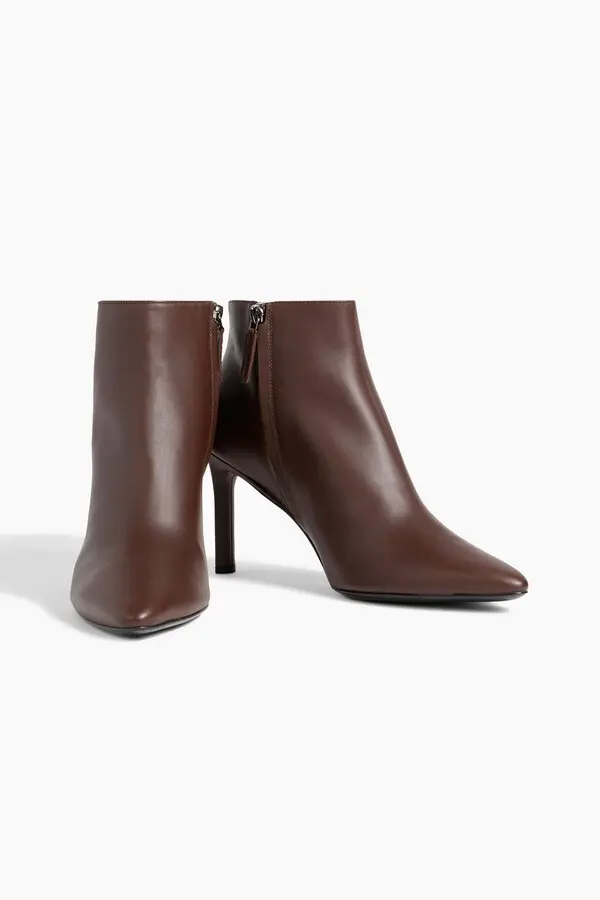 Co Name Leather Ankle Boots - Brown