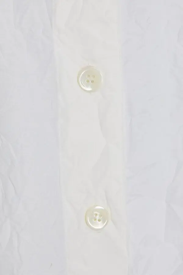 RÓHE Frayed Crinkled Poplin Shirt